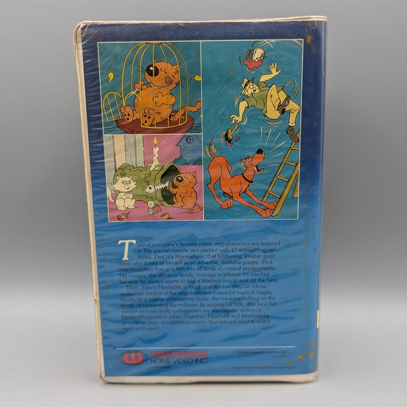 Heathcliff and Marmaduke VHS / Vintage Video Cartoon VHS Tape / Retro ...
