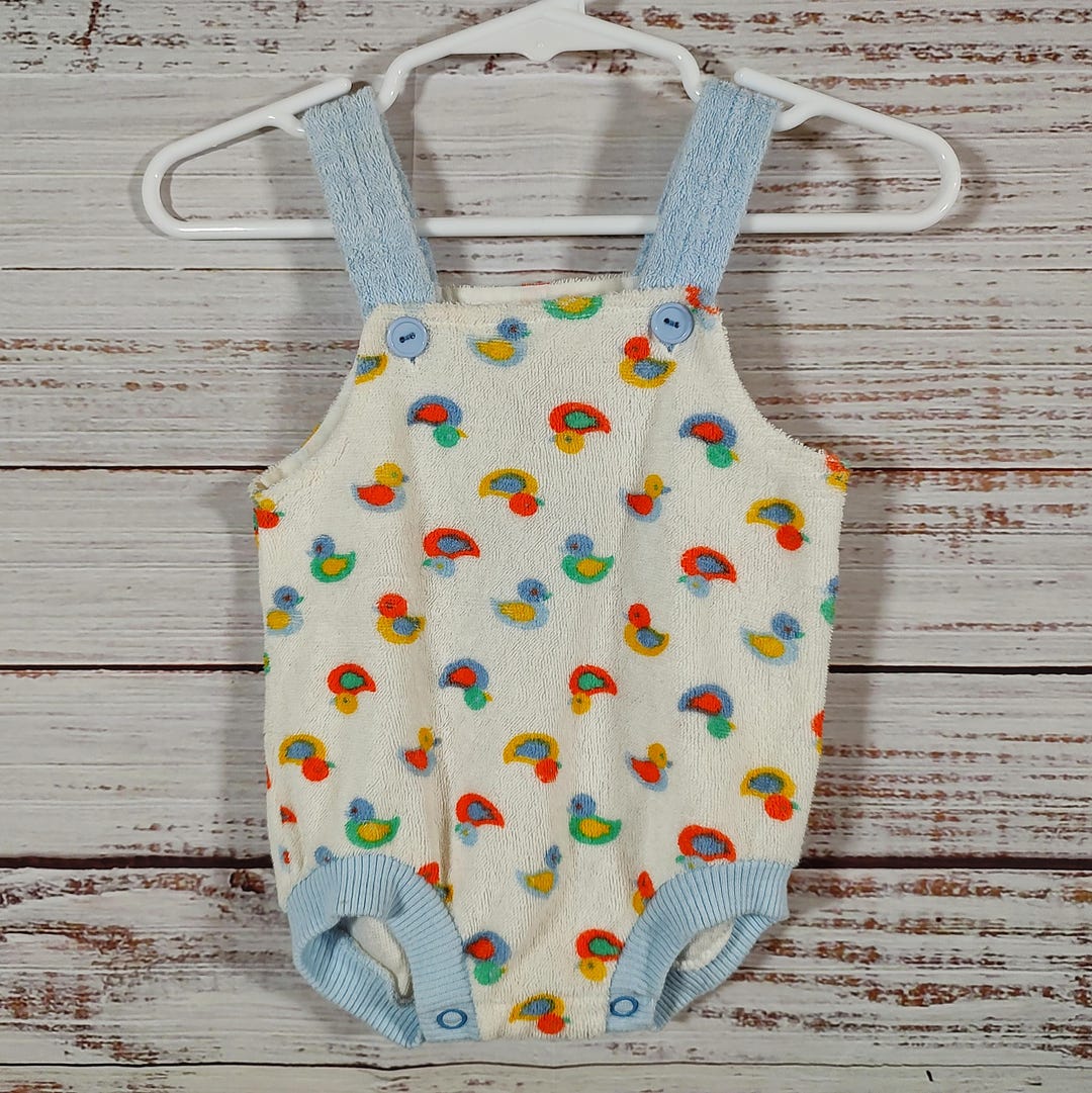 Vintage Baby Jumper / 1970s 70s / Newborn Greens / Overall Overalls ...