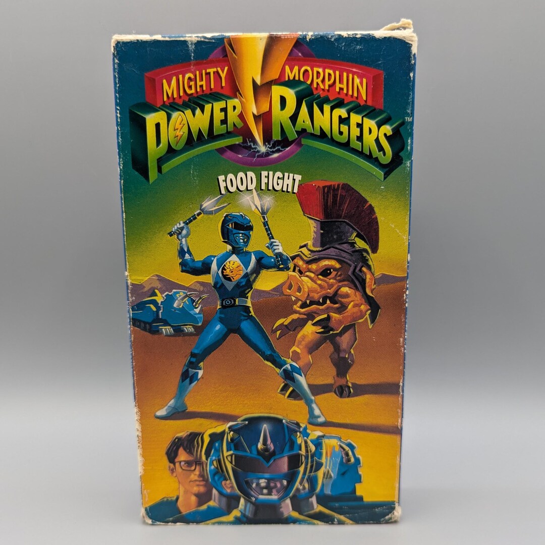 Mighty Morphin Power Rangers MMPR Food Fight VHS / Vintage Video VHS ...