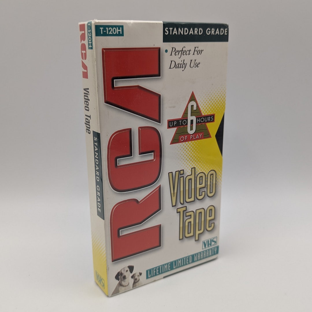 RCA Video Tape T-120 Standard Grade Sealed / 1990s 90s 1980s 80s ...