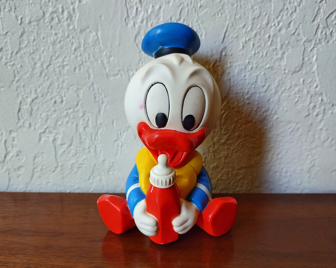 Vintage Donald Duck Squeak Toy 1984 / Vintage Squeak Toy / 1980s 80s ...