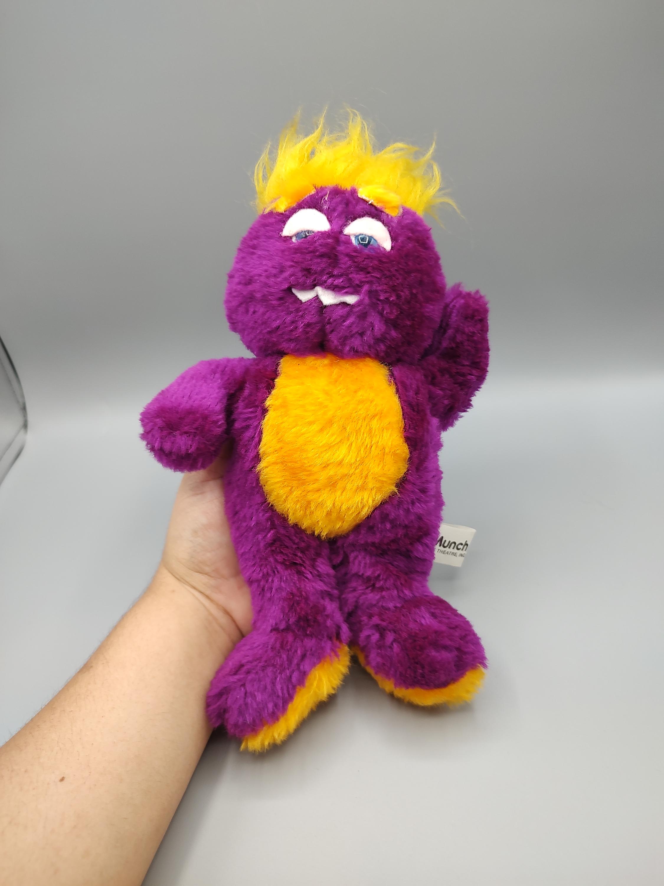 Vintage Chuck E. Cheese's Pizza Time Theater Mr. Munch Purple Plush 10 ...