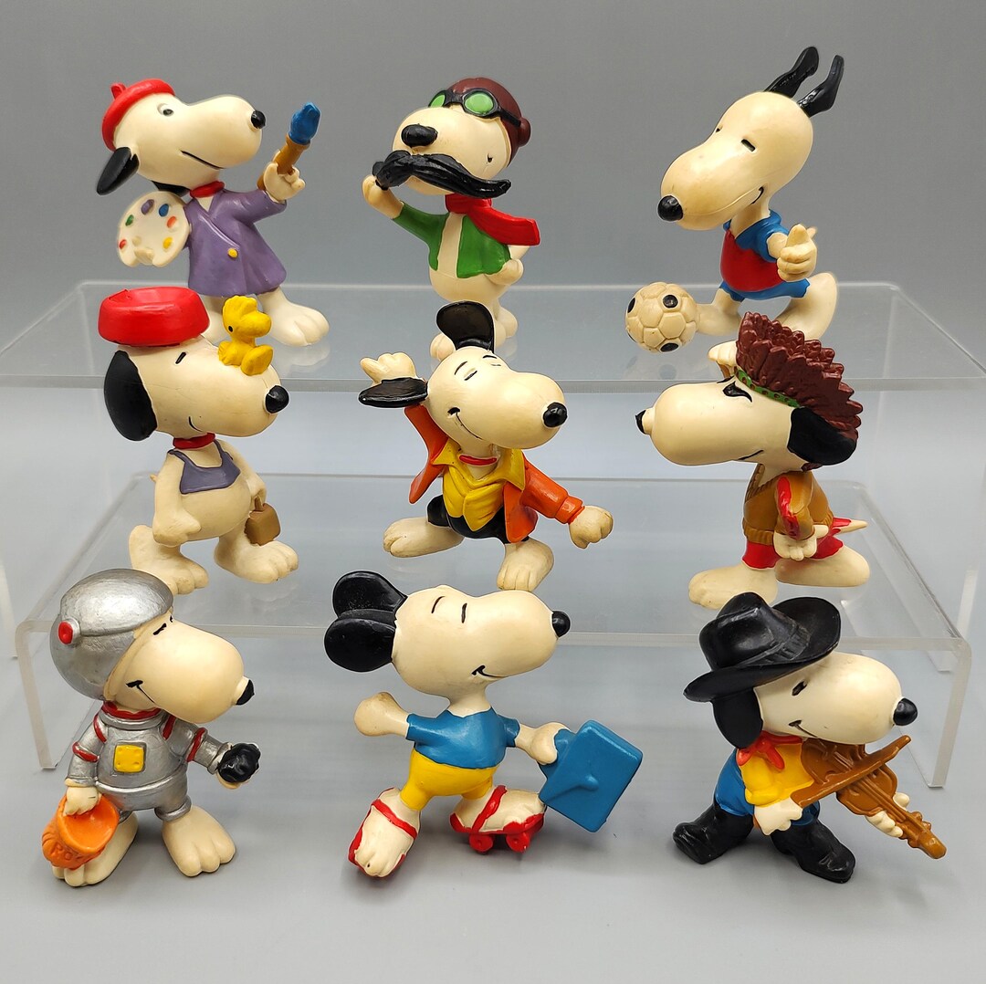 Vintage Cartoon Character Figures / LOT of 9 / Miniature Figurines PVC ...
