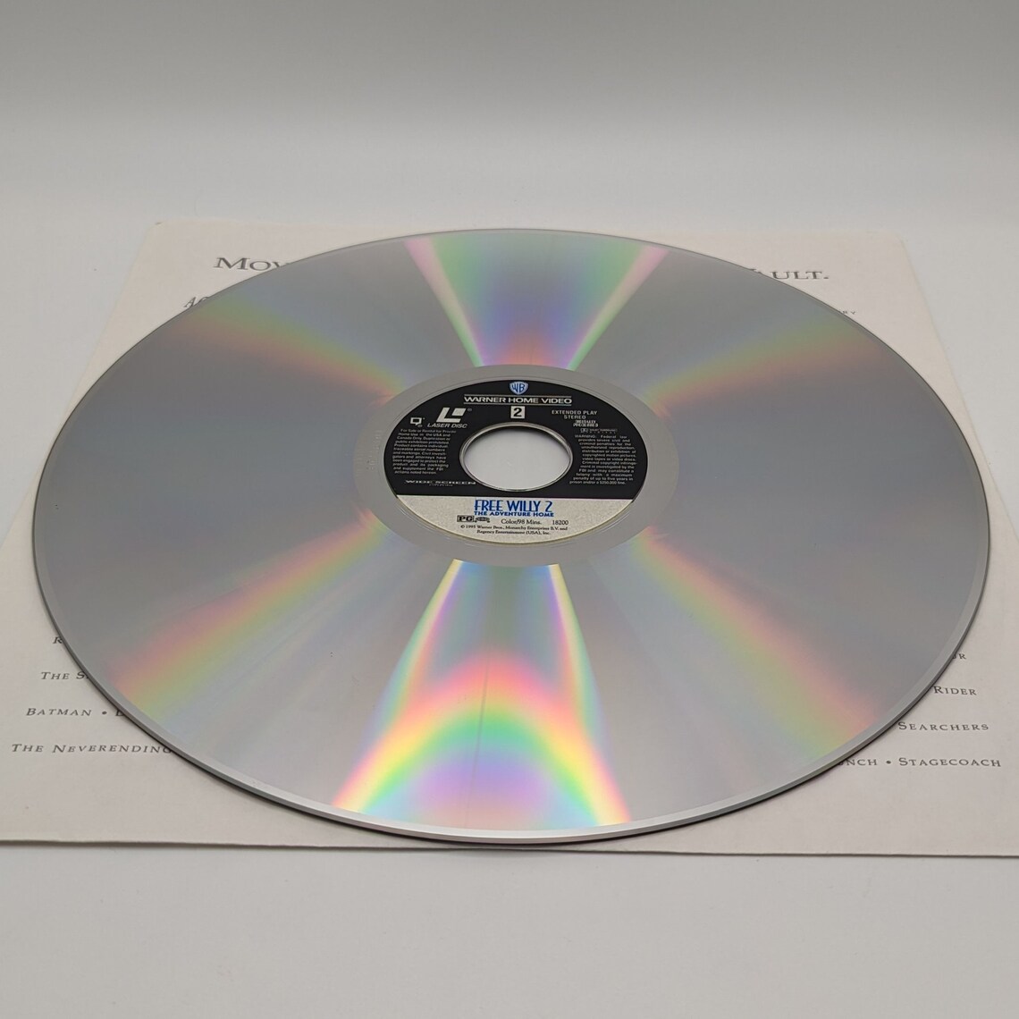 Free Willy 2 II Laserdisc LD / Laser Disk / Retro Vintage - Etsy