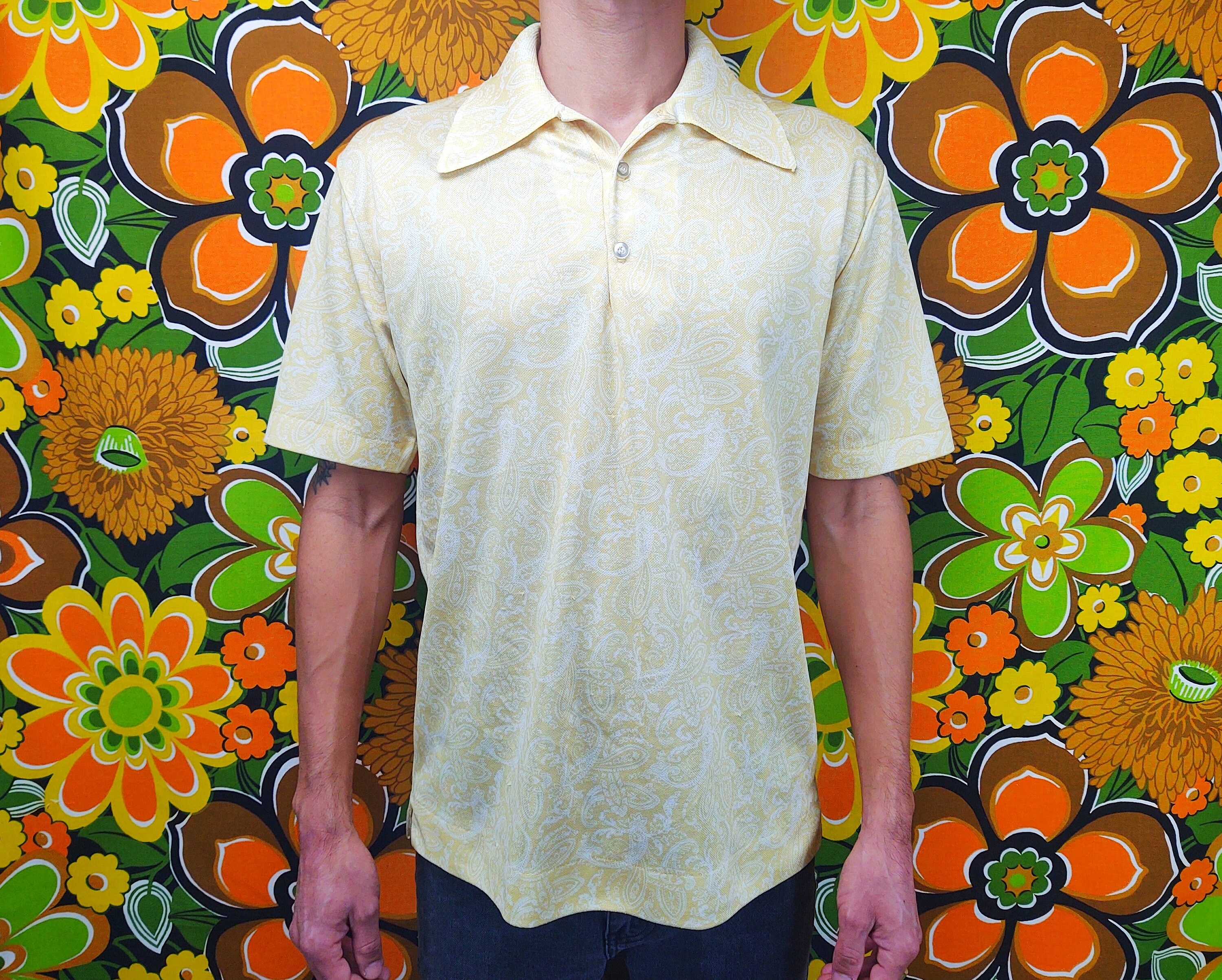 Vintage 70s EV LTD Purple and Blue Striped Raglan Polo Shirt Long ...