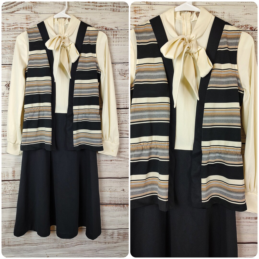 Vintage Dress / Retro Dress / 1960s 60s / Secretary Dress / Matching ...