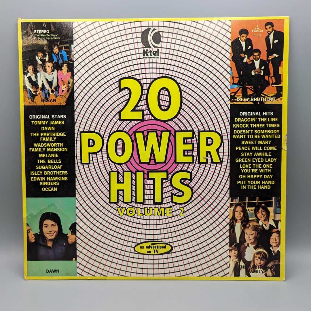 20 Power Hits Volume 2 LP / Vintage Vinyl Record / Retro Album / 12 ...