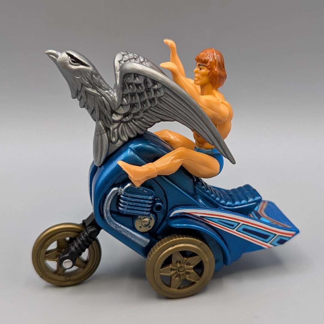 Vintage Galaxy Rider Eagleman Eagle Man Play Figure With Press Down ...