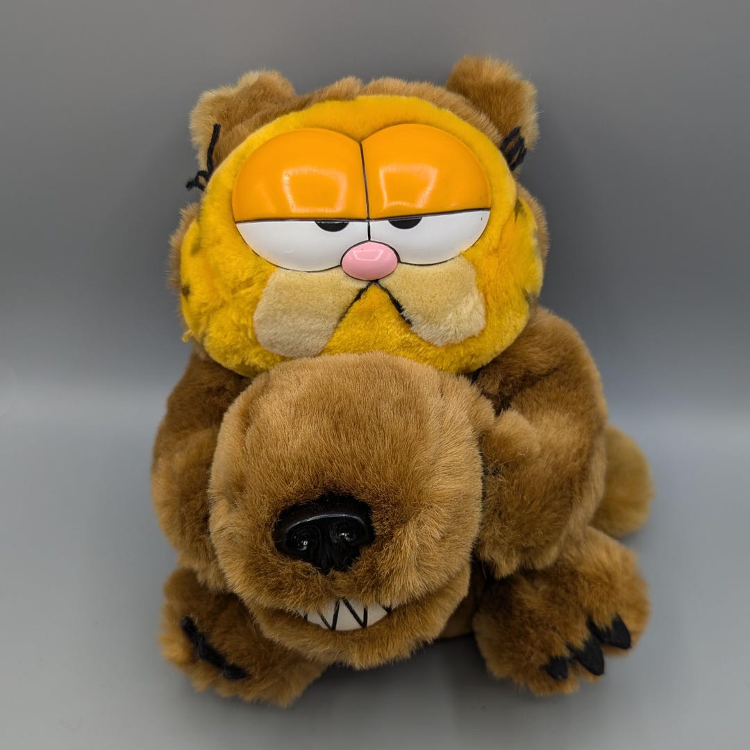 Vintage Garfield the Cat / Furry Tales Big Bad Wolf Costume Plush by ...