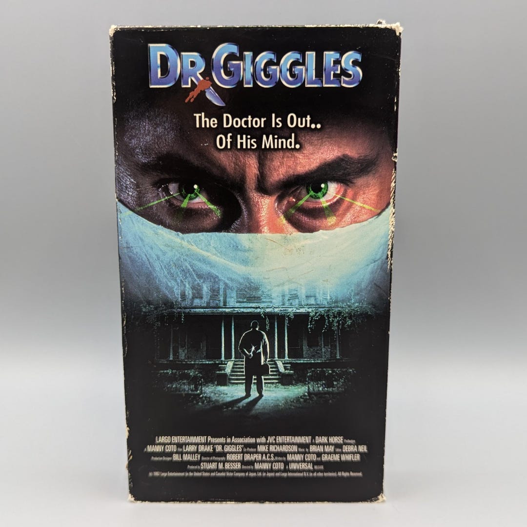 Dr. Giggles Horror VHS / Vintage Video VHS Tape / Retro Movie Film ...