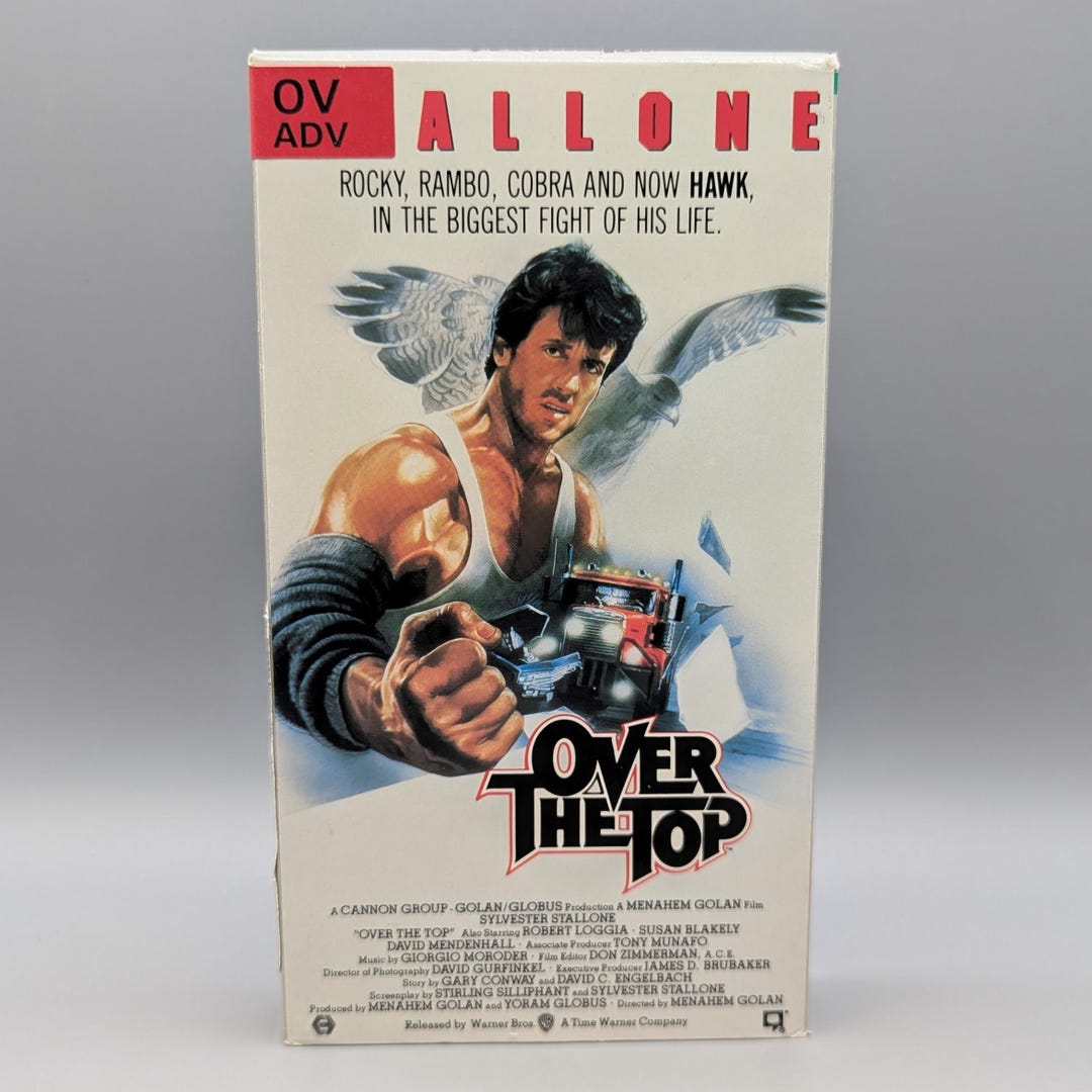 Stallone Over the Top VHS / Vintage Video VHS Tape / Retro Movie Film ...