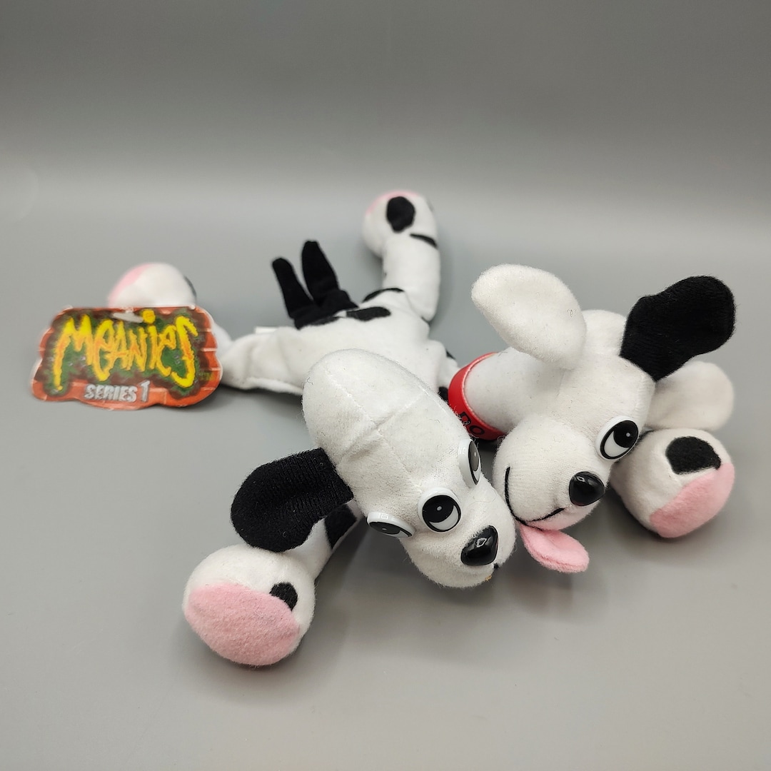 Vintage 1997 Meanies Series 1 Fi-do the Dalmutation Fido Plush Stuffed ...