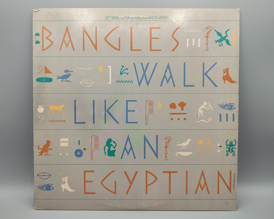 Bangles Walk Like an Egyptian / Vintage Vinyl Record / Retro Album / 12 ...