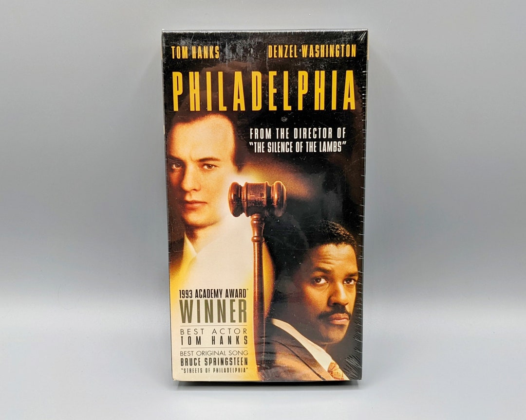 Philadelphia 1993 VHS Tom Hanks, Denzel Washington, Roberta Maxwell New ...