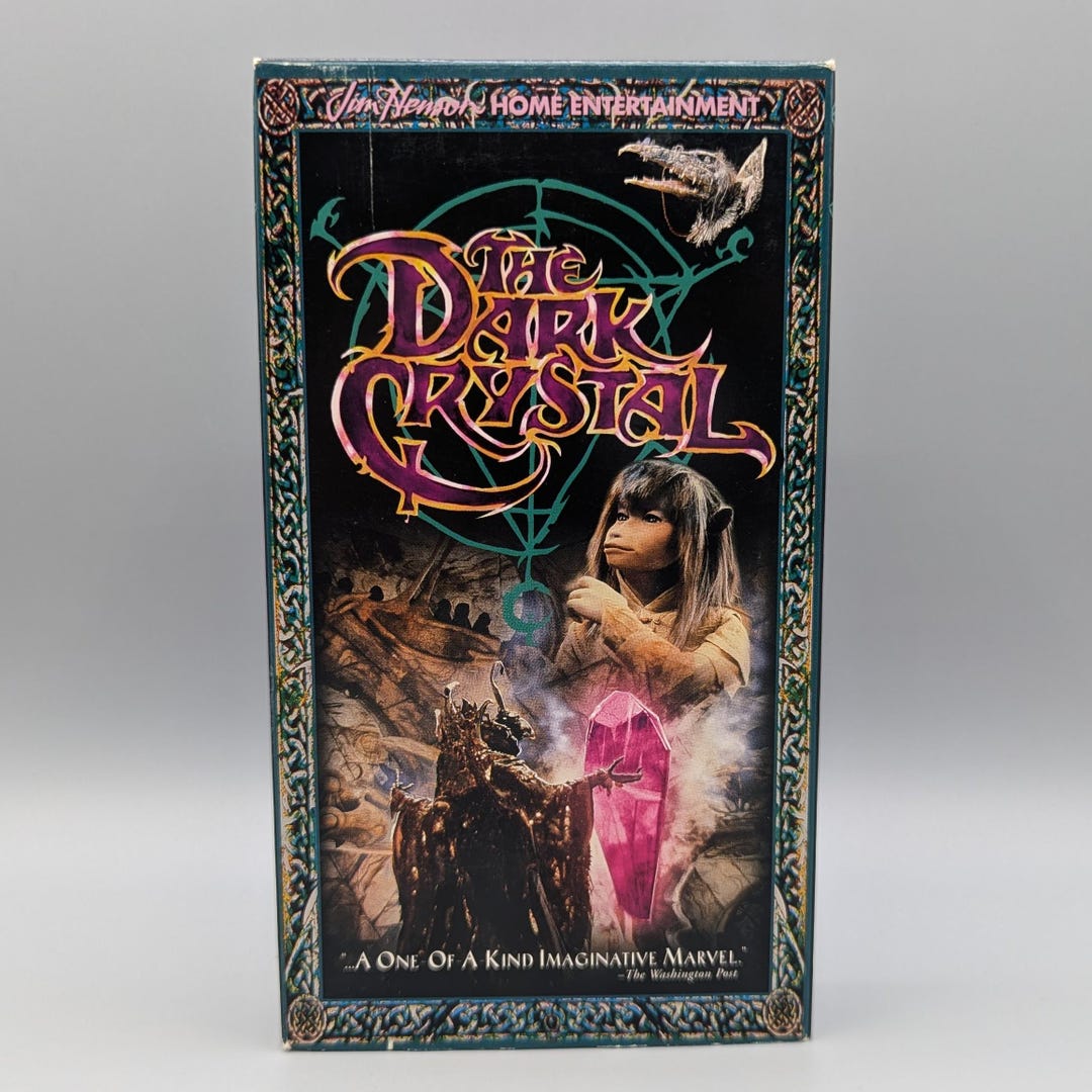 Dark Crystal VHS / Vintage Video VHS Tape / Retro Movie Film / 1980s ...