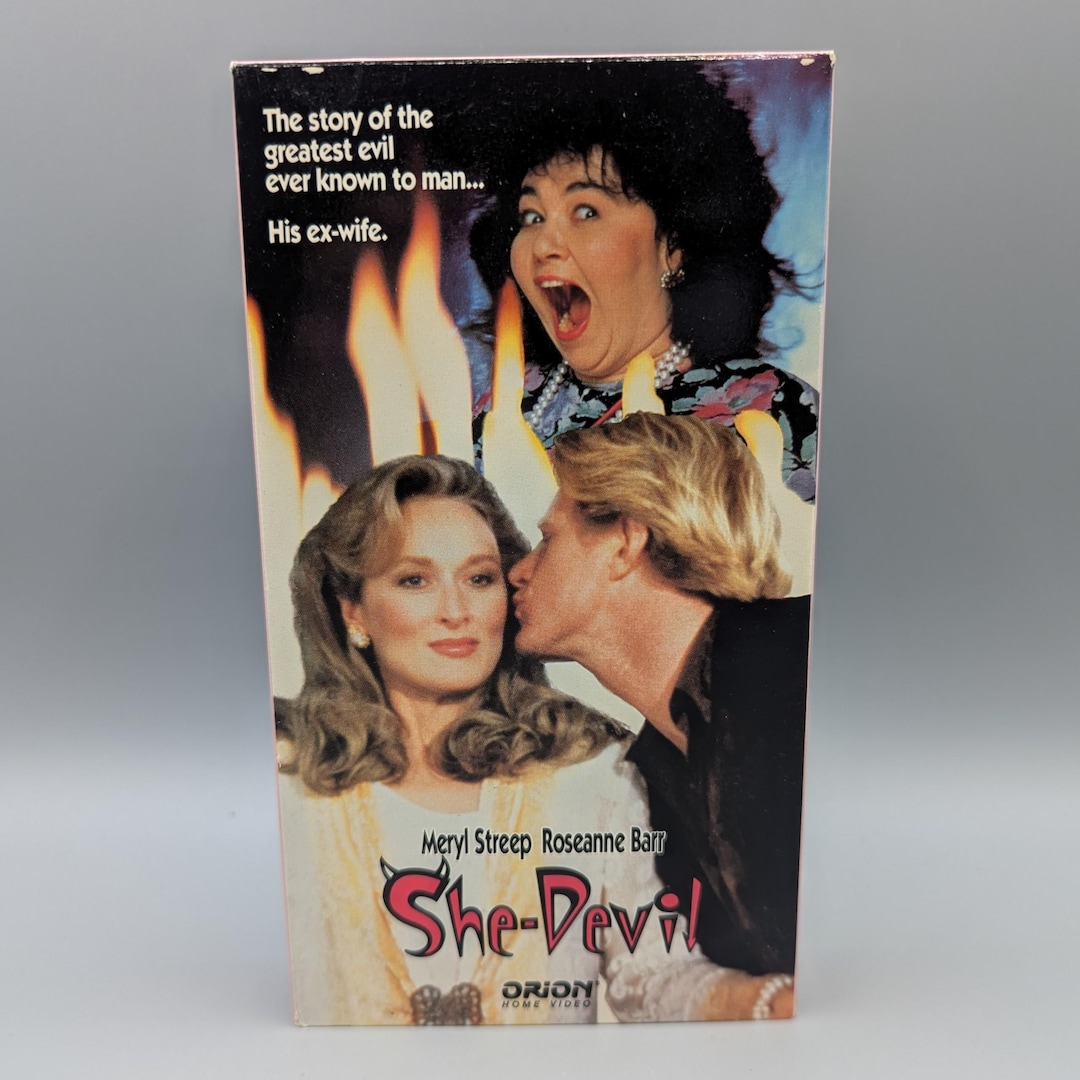 She-devil (VHS, 1989) Movie Meryl Streep Roseanne Barr / Vintage Video ...