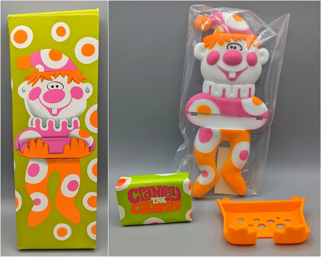 Avon Clancey Clown Soap Holder Dish and Soap NIB NOS Vintage Avon Gifts ...