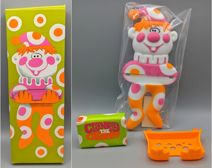Avon Clancey Clown Soap Holder Dish and Soap NIB NOS Vintage Avon Gifts ...
