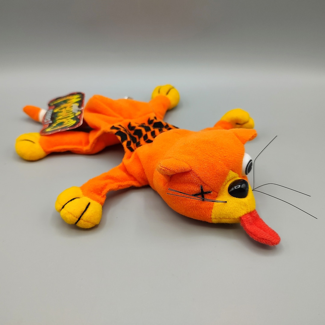 Vintage 1997 Meanies Series 1 Splat the Road Kill Cat Plush Stuffed ...