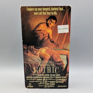 Gothic VHS Ken Russell Gabriel Byrne Julian Sands Horror Cult Vestron ...