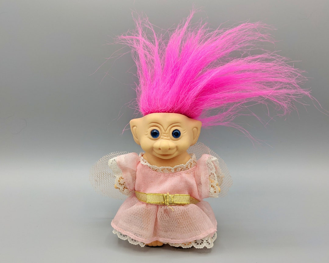 Vintage Troll / Pink Haired Troll / Fairy Troll / 1990s 90s / Vintage ...