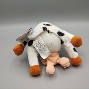 Vintage 1998 Meanies Series 2 Cow Bessie Got Milked Plush Stuffed ...