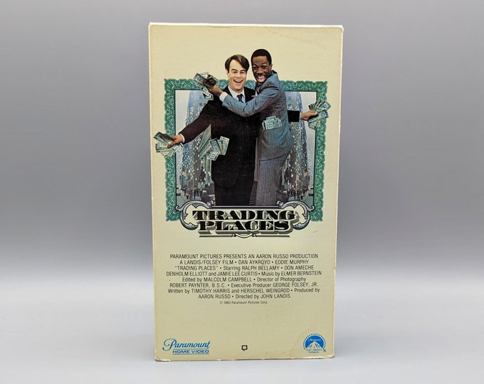 Trading Places VHS, 1983 Eddie Murphy, Dan Aykroyd, Jamie Lee Curtis / Vintage Video VHS Tape ...