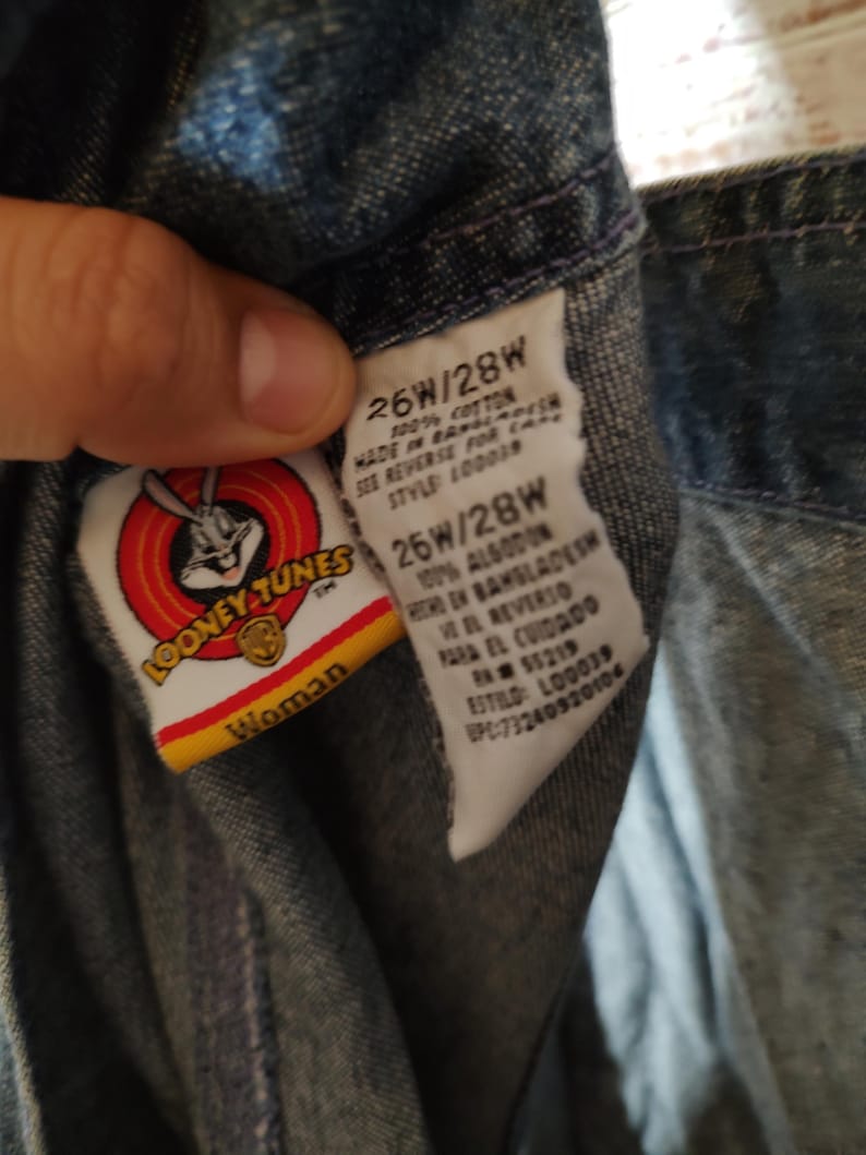 Vintage Denim Looney Tunes Tweety Bird Overalls / Womens Juniors ...