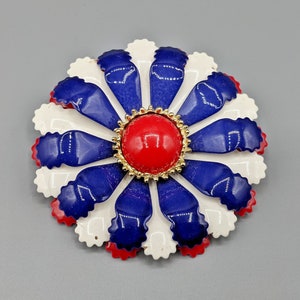 Vintage Pin / LARGE Flower Pin / Mod Pin / Retro Brooch / - Etsy