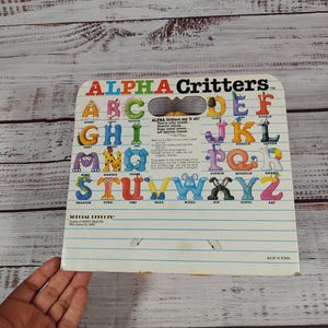 Vintage Alpha Critters Plush Letter T Tunk 1986 Lloyd Gilbert Plush ...