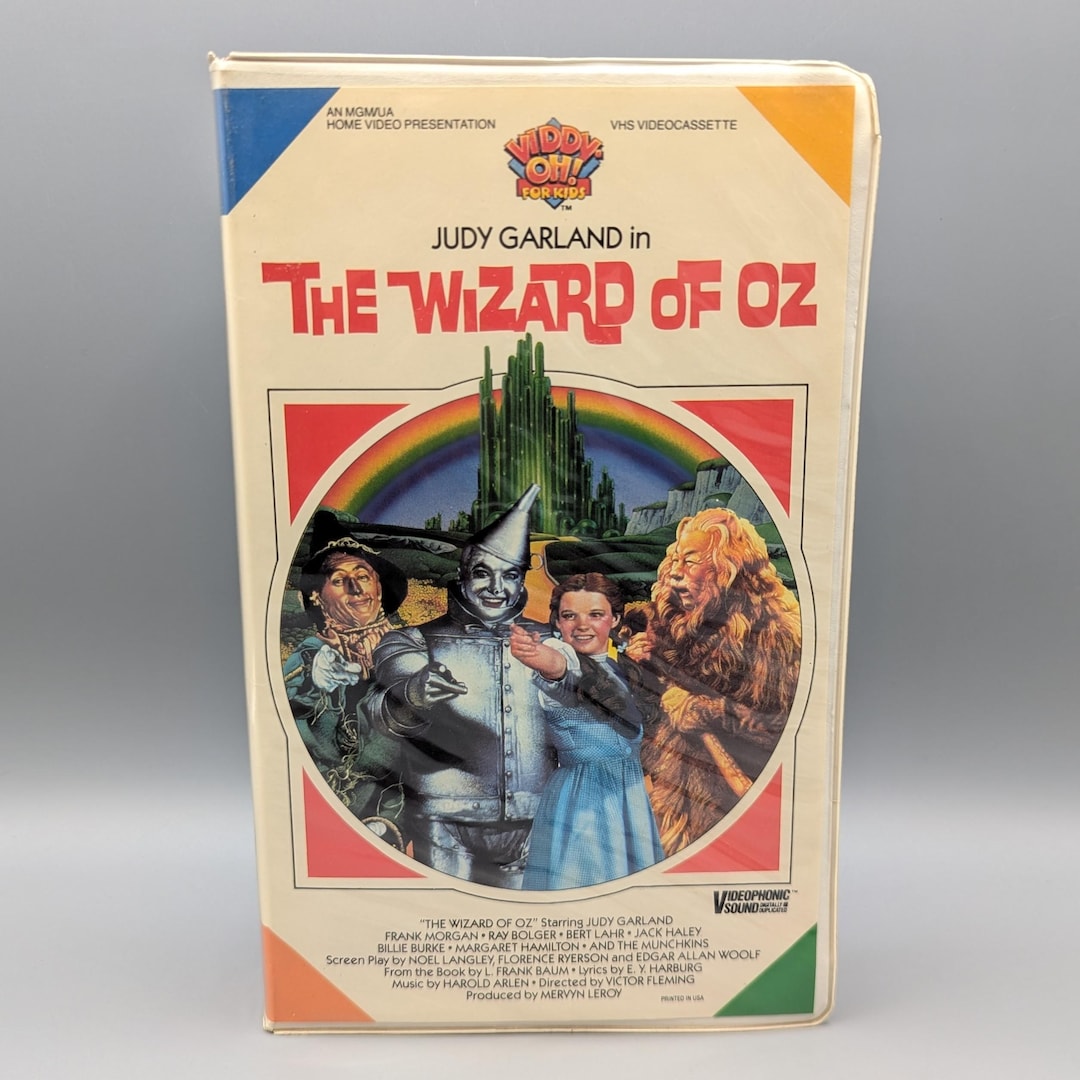 The Wizard of Oz VHS / Vintage Video VHS Tape / Retro Movie Cartoon ...