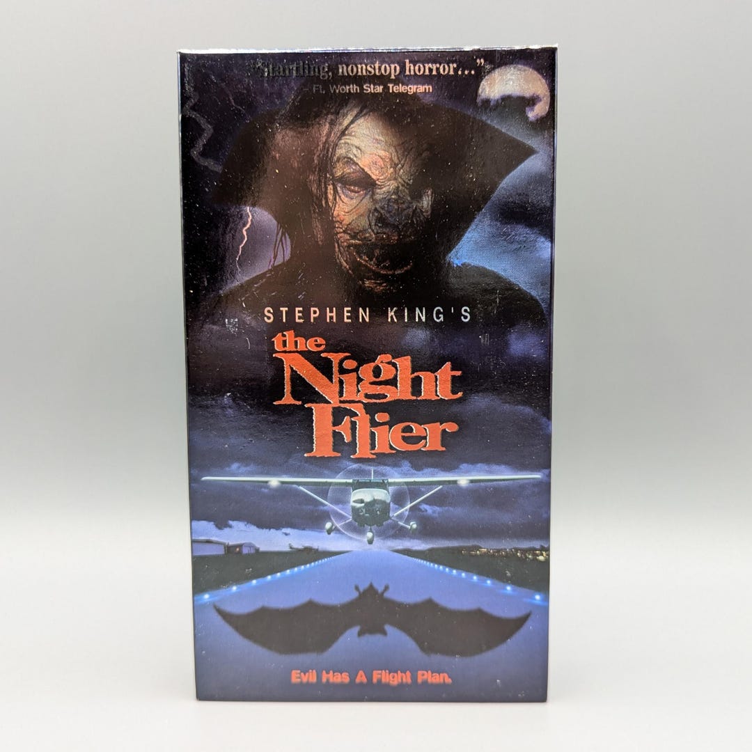 The Night Flier VHS / Vintage Video VHS Tape / Retro Movie Film / 1980s ...