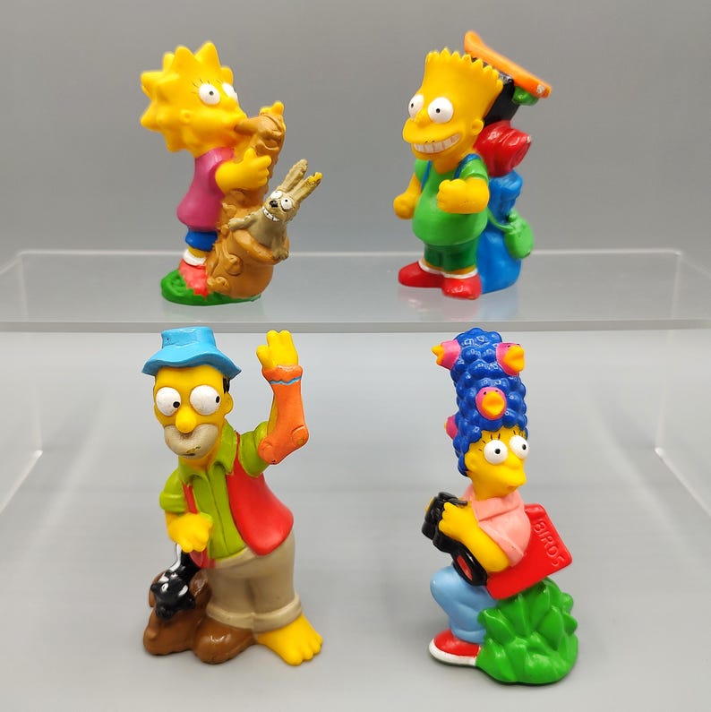 Vintage the Simpsons Burger King Camping 1990 Lot of 4 / Mcdonalds ...