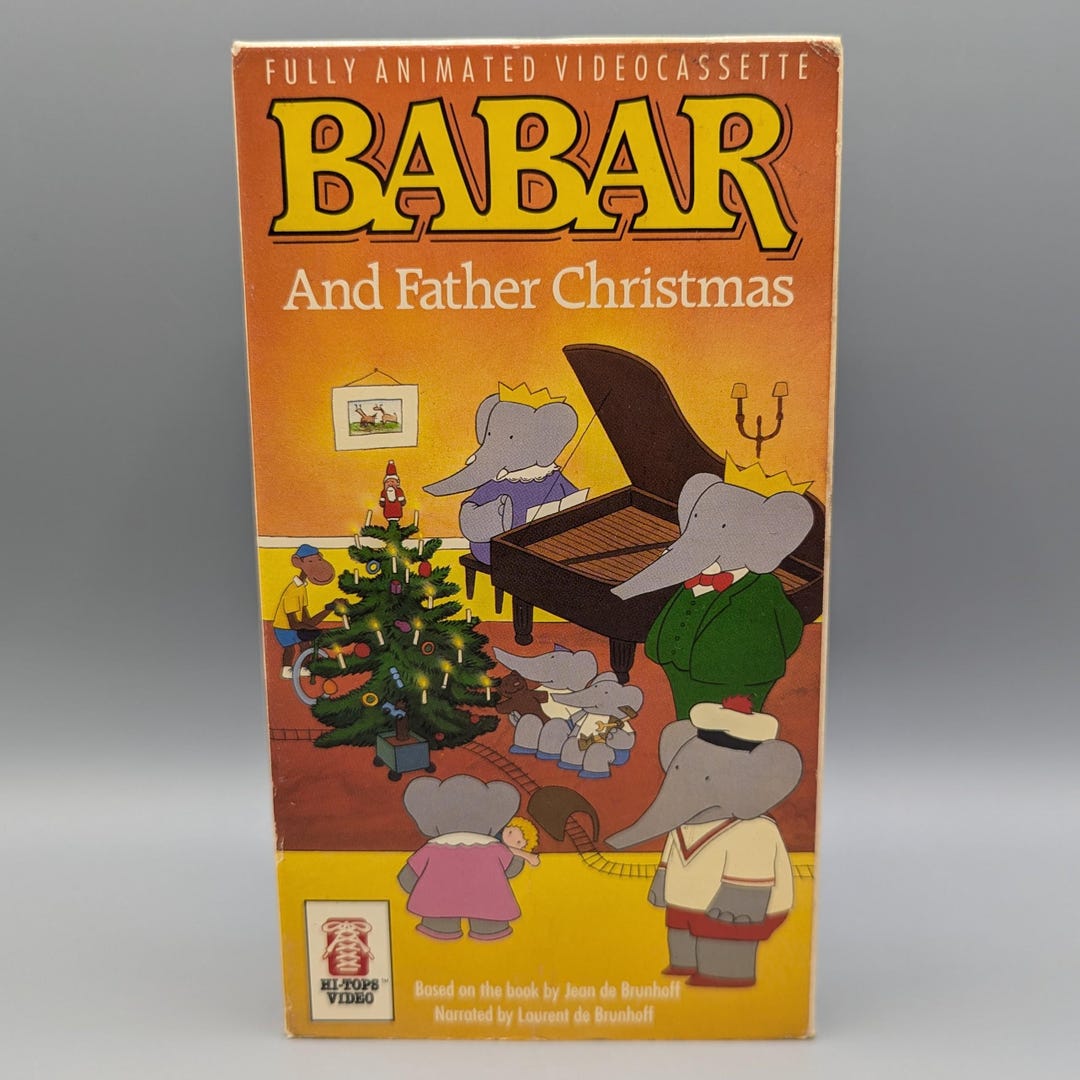 Babar and Father Christmas VHS / Vintage Video VHS Tape / Retro Movie ...
