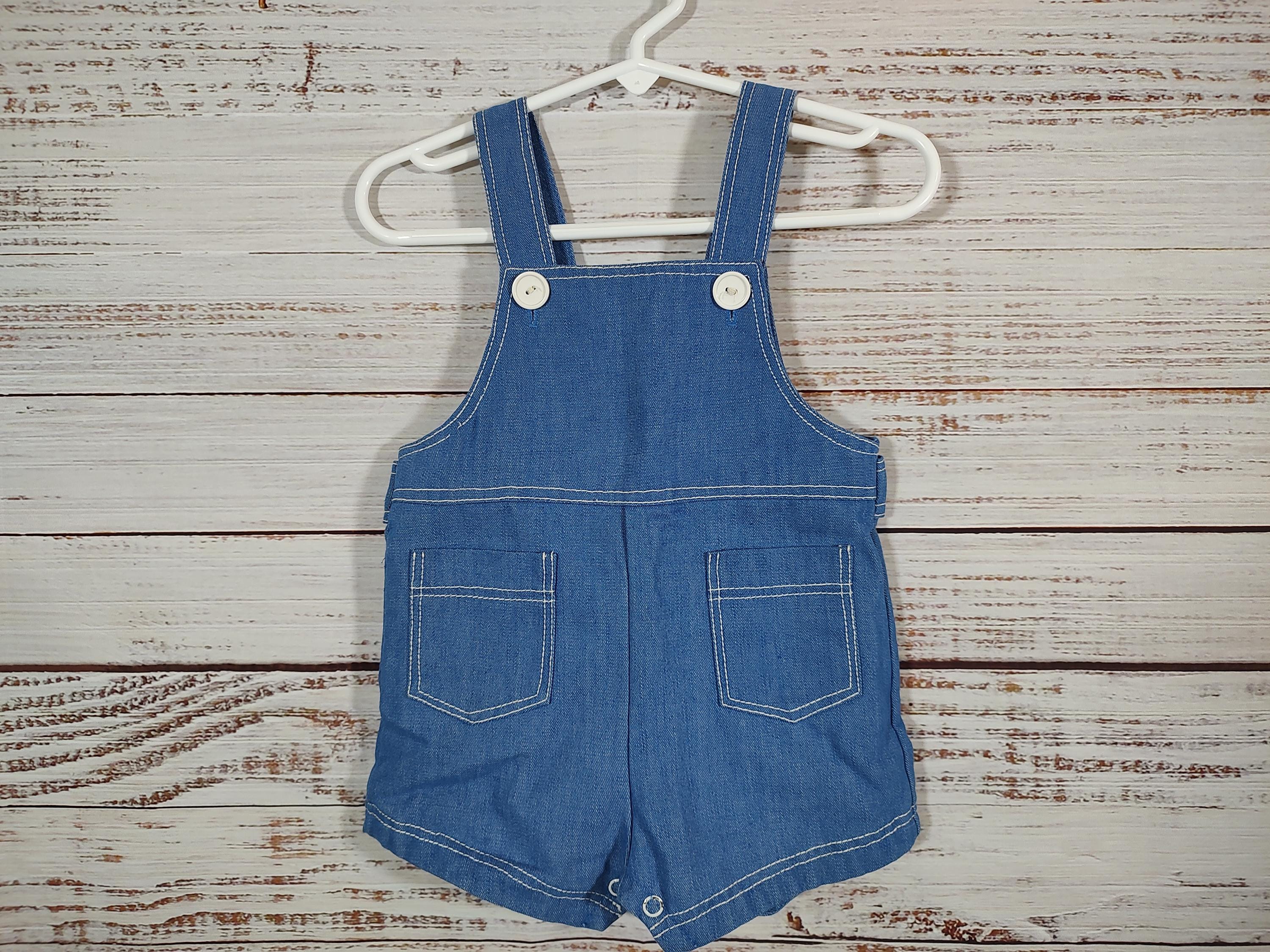 Baby Vintage Denim Overalls / 1990s 90s Overall / Infant 9M 9 Months ...