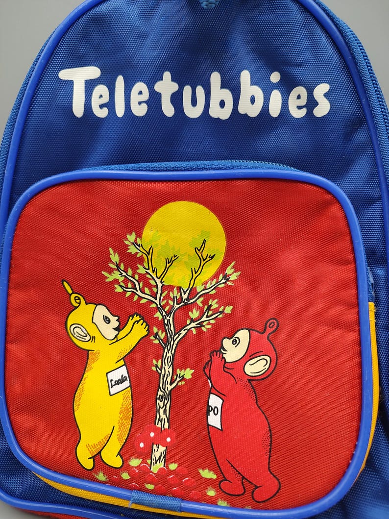 Vintage Toddler Teletubbies Backpack / 1990s 90s Plastic / Retro Back ...