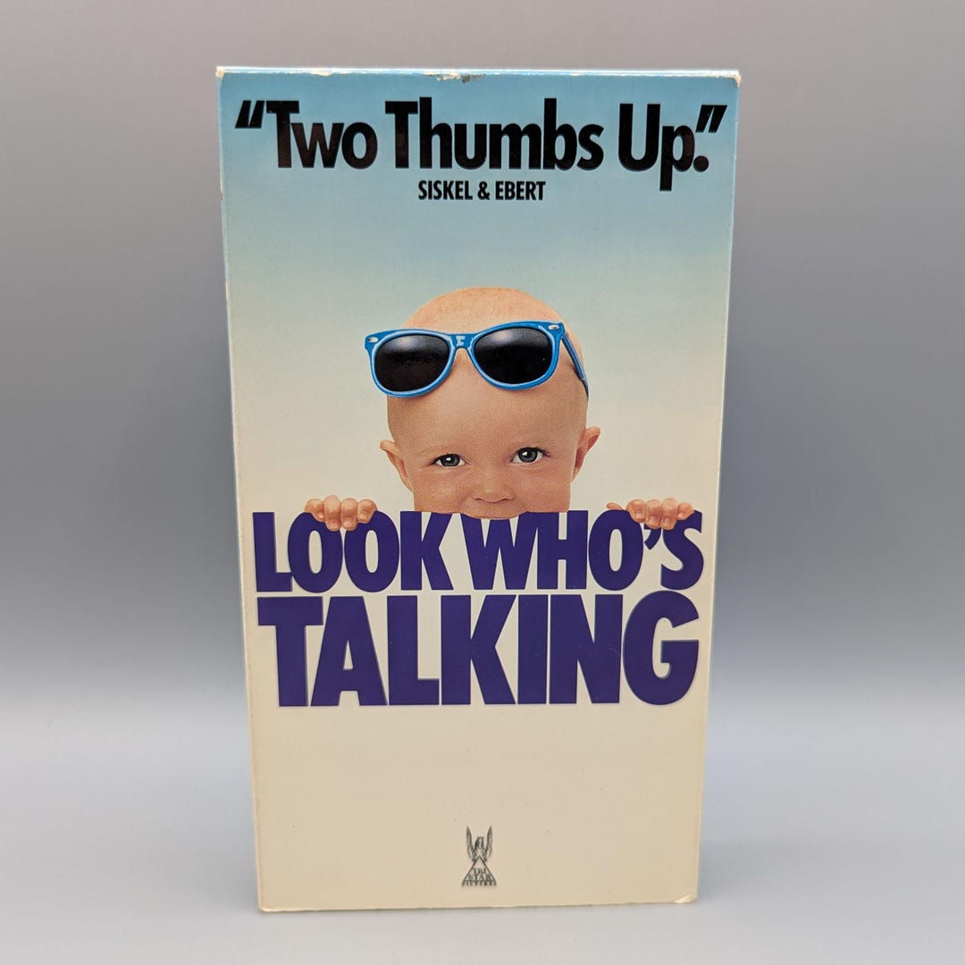Look Who's Talking VHS / Vintage Video VHS Tape / Retro Movie Film ...
