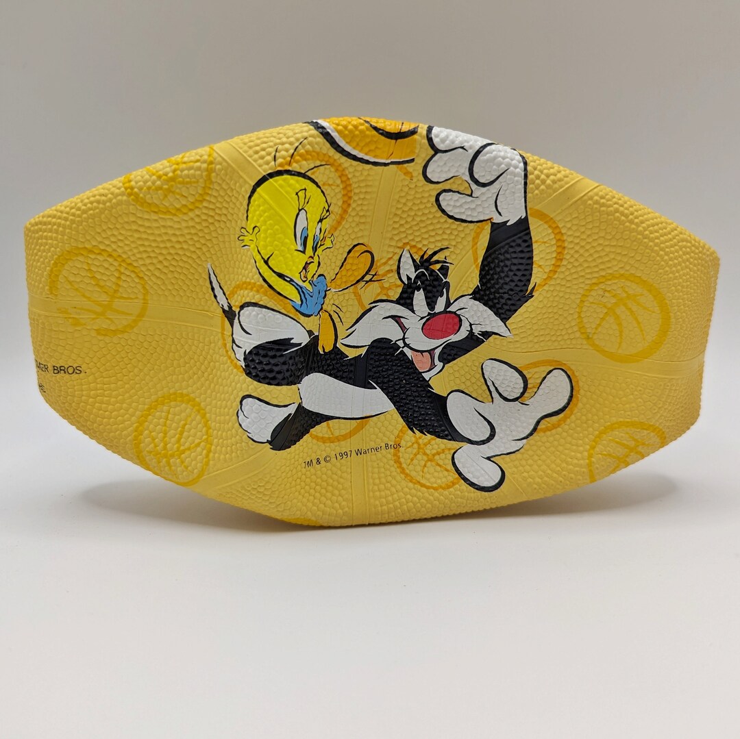 Vintage 1997 Looney Tunes Tweety Sylvester Basketball / 90s 1990s ...