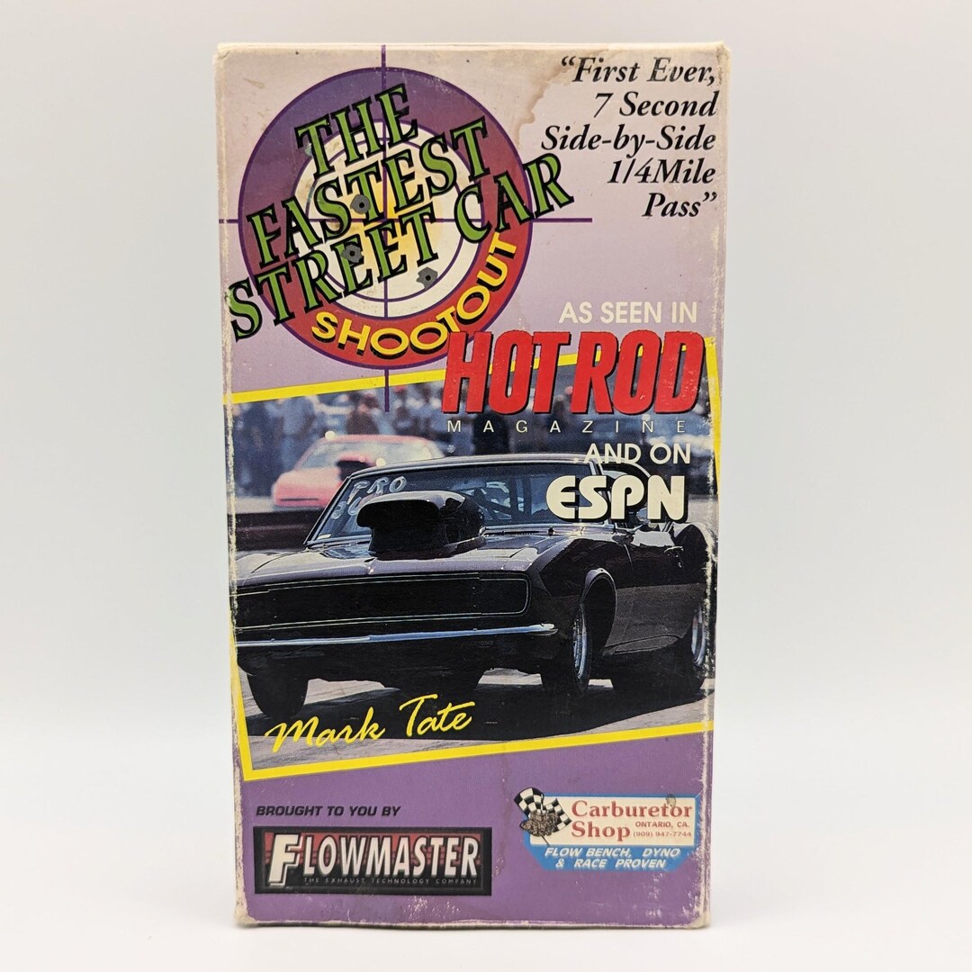 The Fastest Street Car Shootout VHS 1993 Drag Racing Flowmaster Hot Rod ...