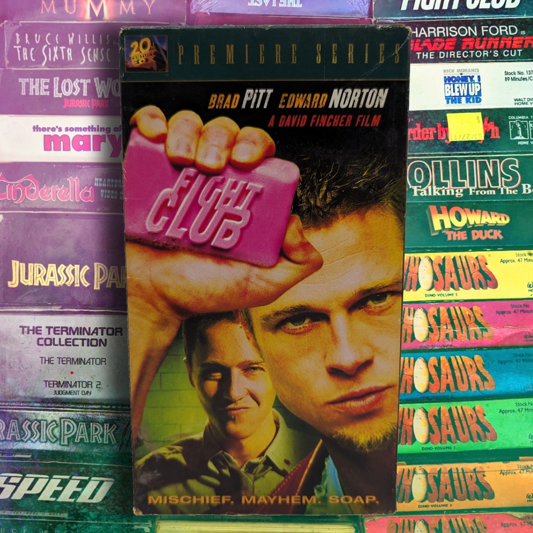 Fight Club Brad Pill / Vintage Video VHS Tape / Retro Movie Film ...