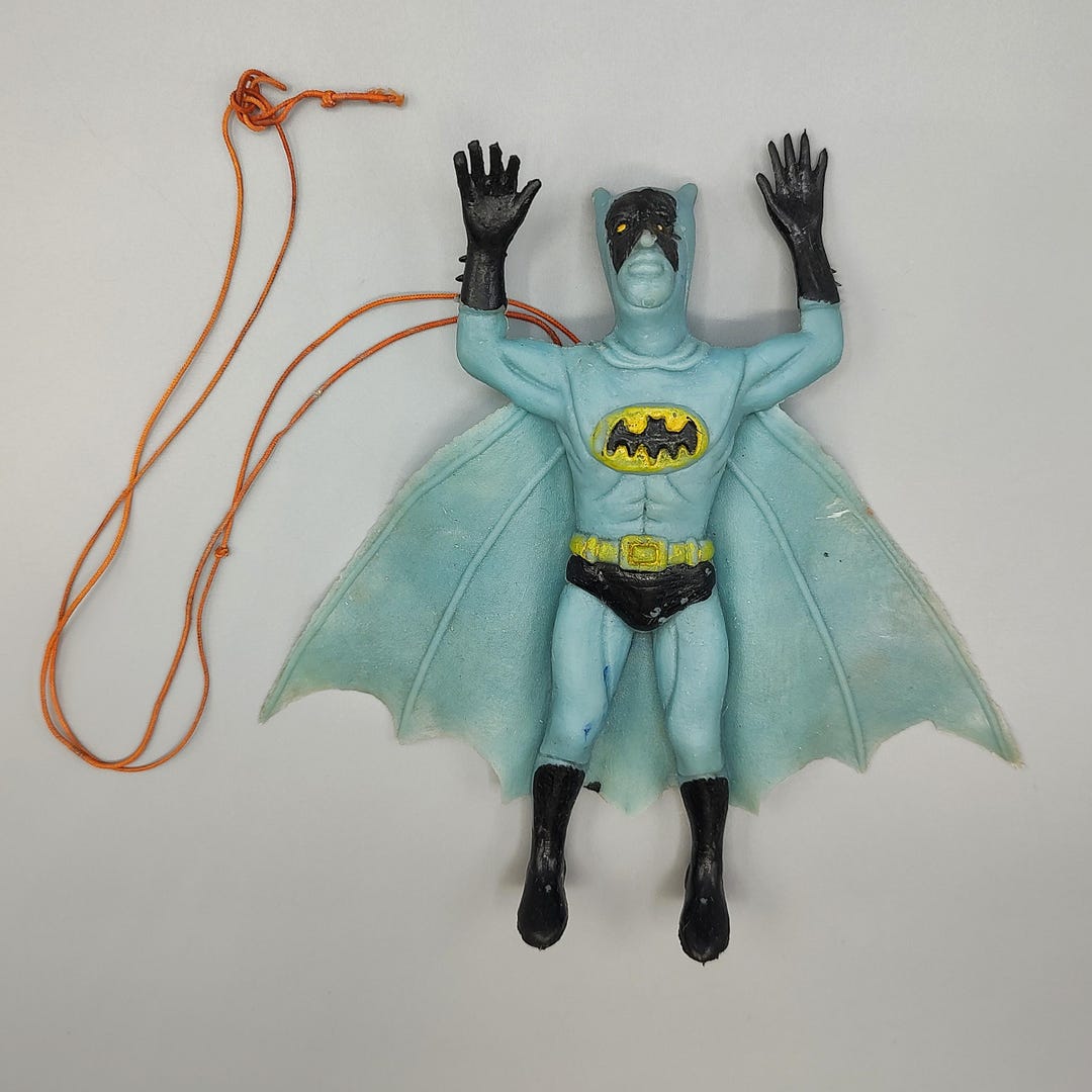 Vintage Rubber Batman Toy Figure 1973 Ben Cooper Jiggler DC Comics ...