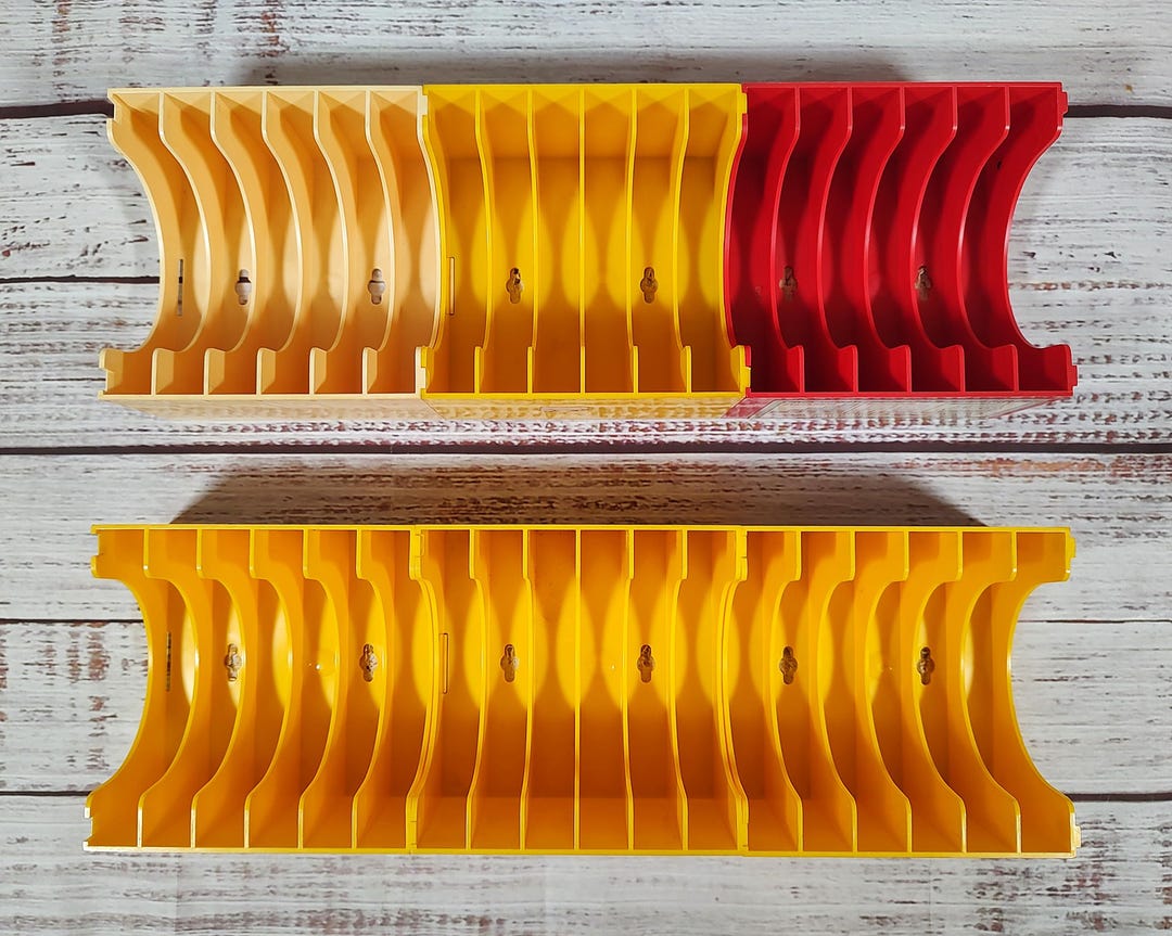 Vintage Interlocking Cassette Rack Set of 6 Holds 36 Combined / Retro ...