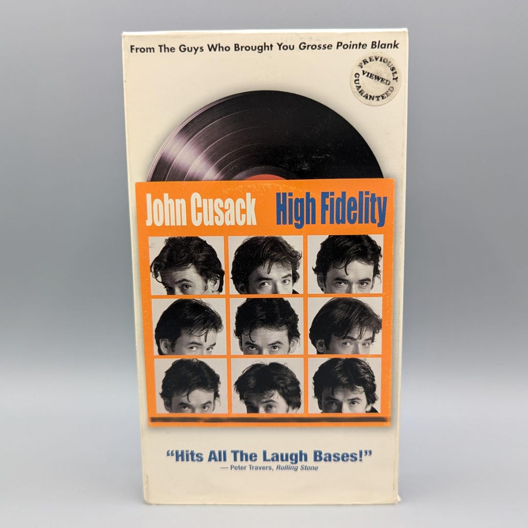 John Cusack High Fidelity VHS / Vintage Video VHS Tape / Retro Movie Film / 1980s 80s 1990s 90s ...