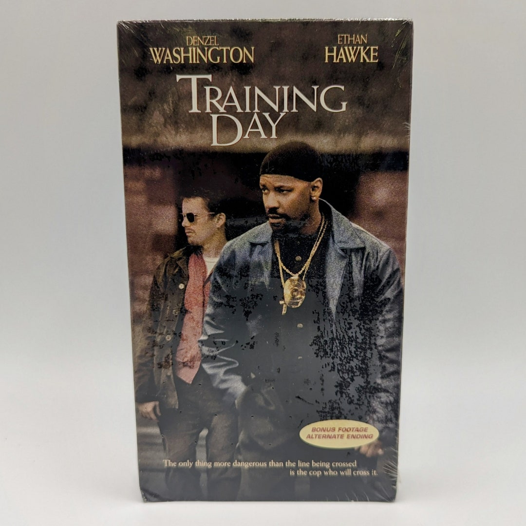 Training Day VHS Action Thriller Denzel Washington SEALED / Vintage VHS ...