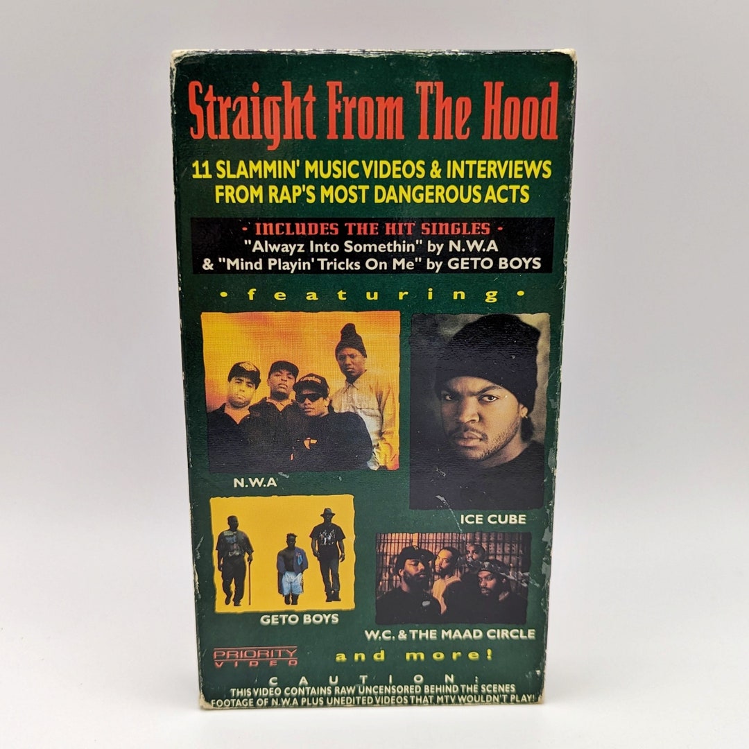 Straight From the Hood (priority Video VHS 1991) Ice Cube NWA Music ...