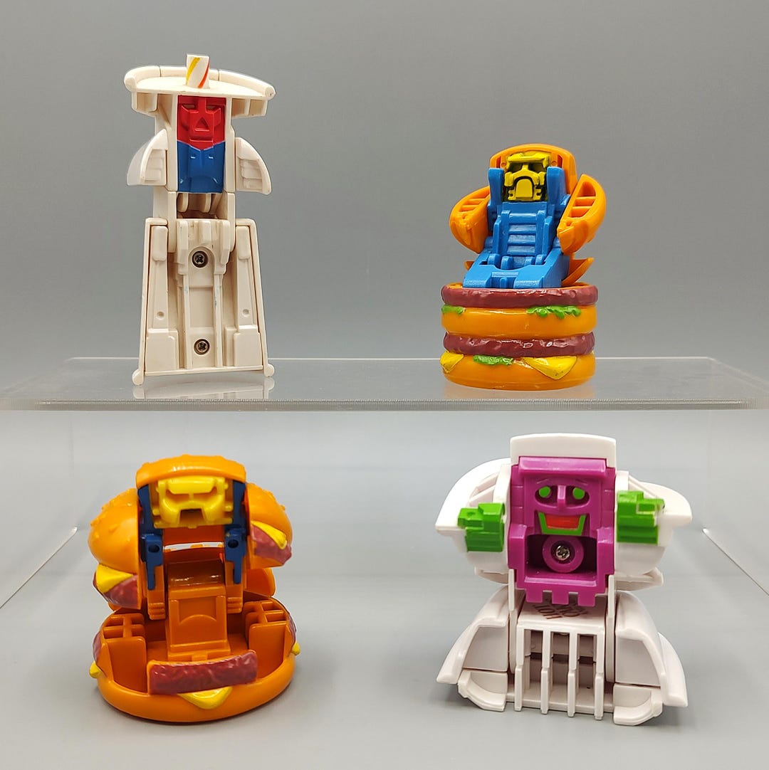 Vintage Mcdonalds Changeables Changeable Lot of 4 / Mcchangeables Mc ...