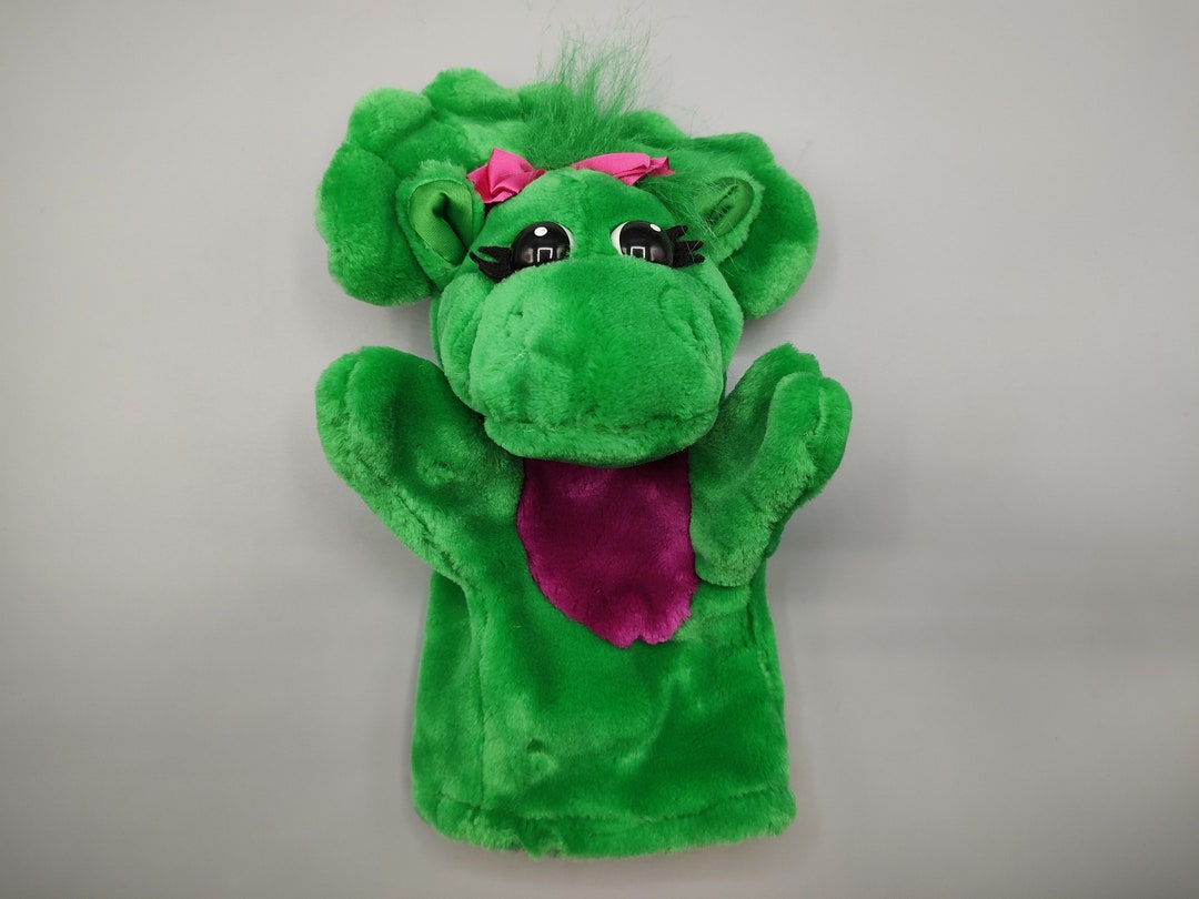Vintage Hand Puppet Plush Barney Baby Bop Vintage / 1990s 90s / Retro ...