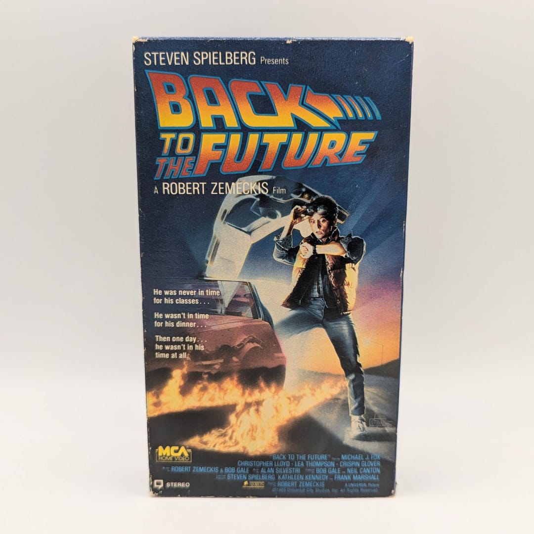 Back to the Future VHS / Vintage Video VHS Tape / Retro Movie Film ...