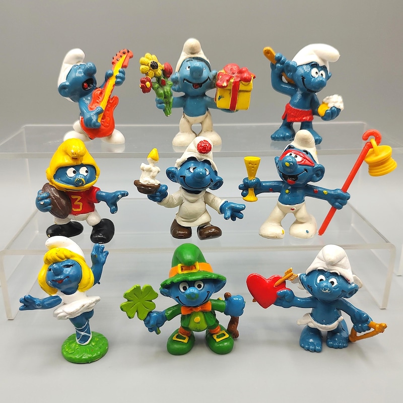 Smurf Figure Set - Etsy