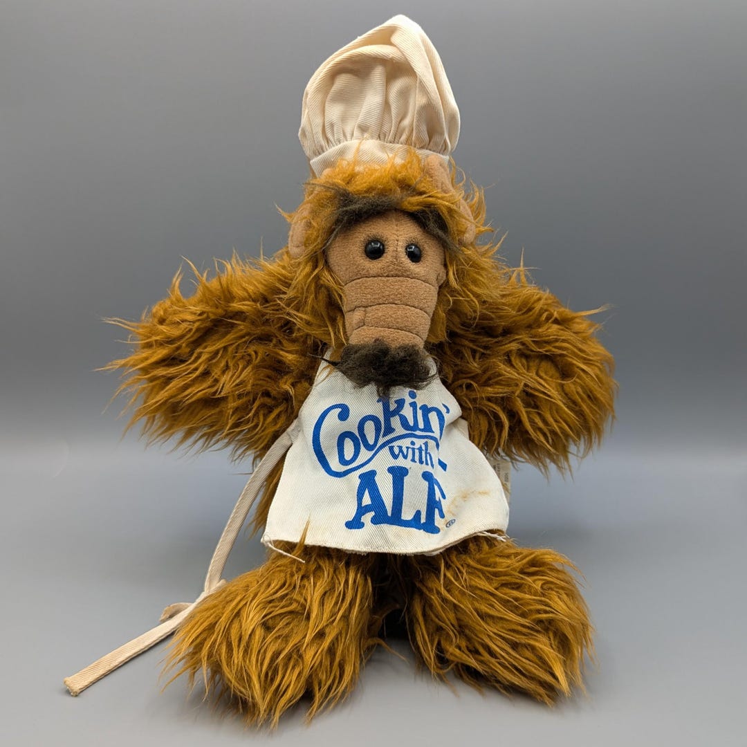 Vintage Alf Hand Puppet / 1988 / Cooking With Alf / 1980s 80s / Alien ...
